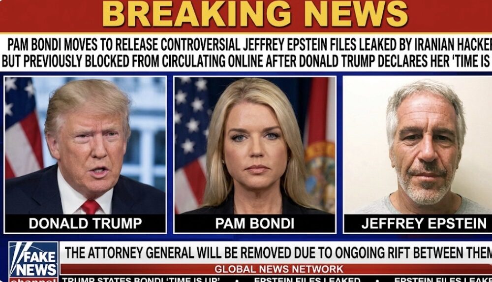 Pam Bondi Moves to Release Controversial Jeffrey Epstein Files Leaked ...